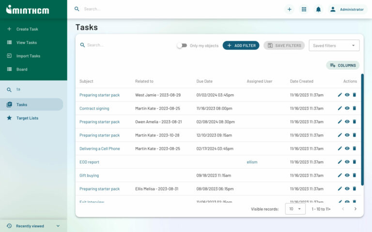 MintHCM | Features - Check the functions of our HCM software. It's FREE!
