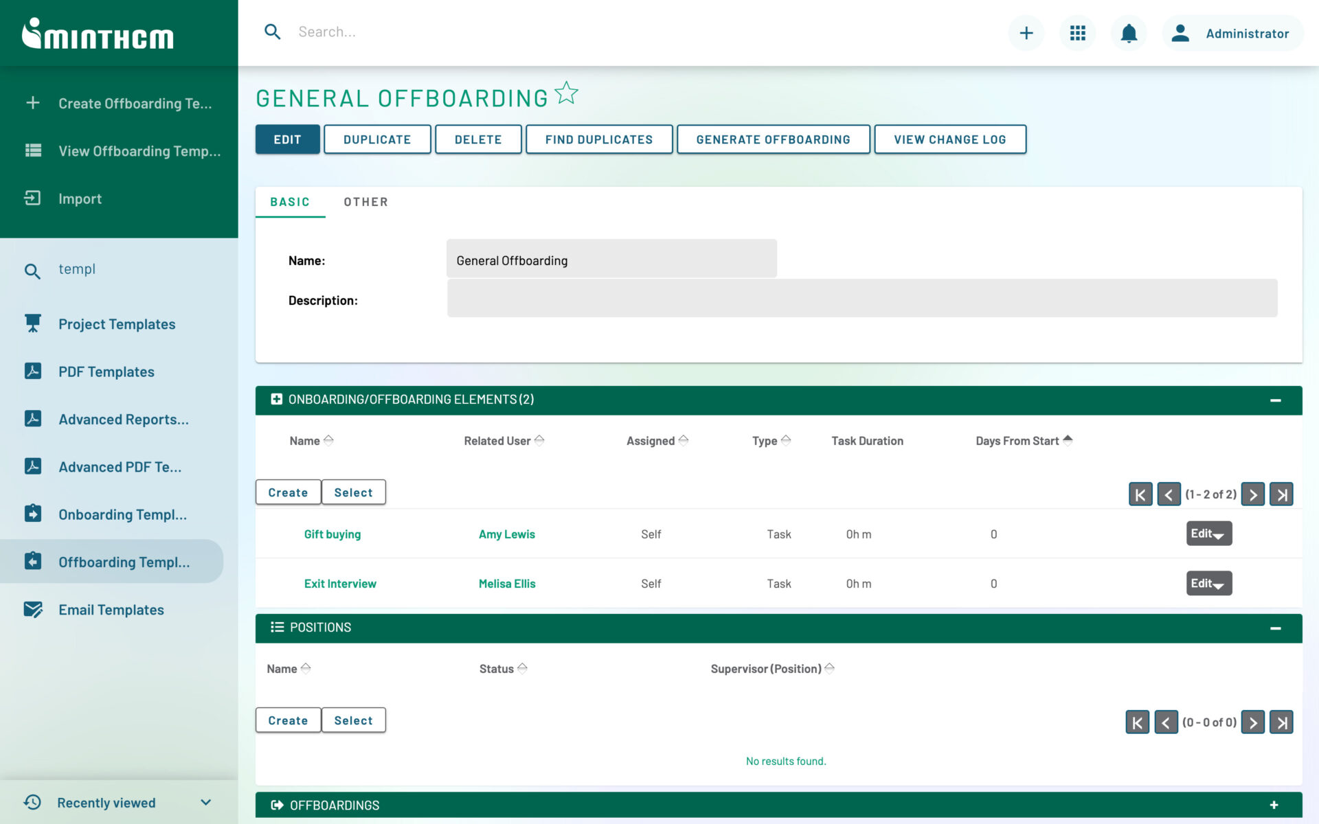 MintHCM | Offboarding - Employee exit management