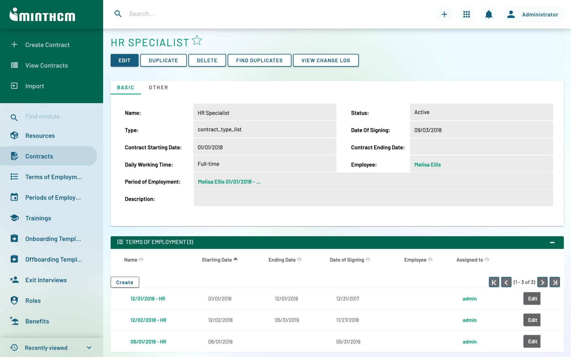 MintHCM | Features - Check the functions of our HCM software. It's FREE!
