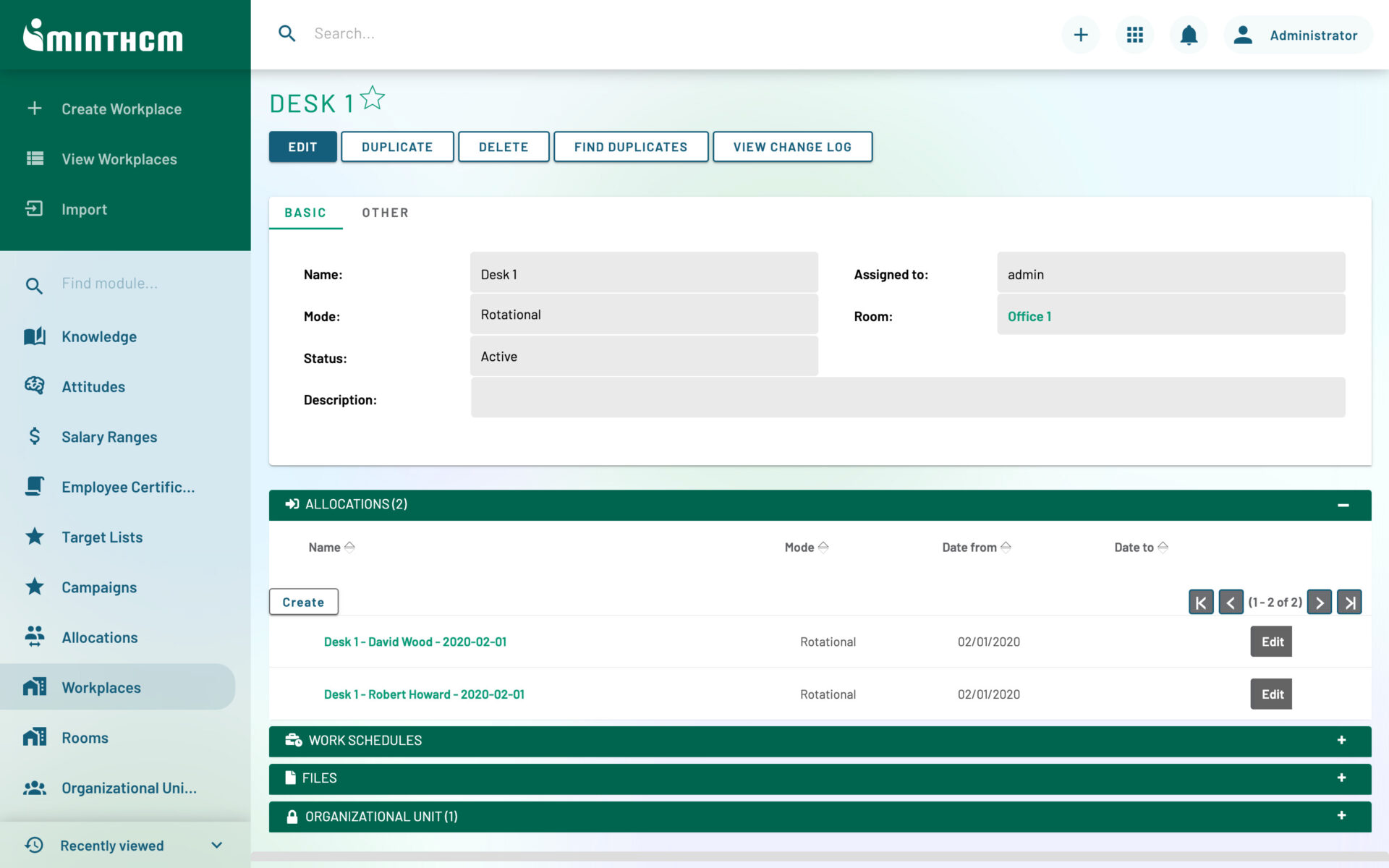 Workplace - New MintHCM's feature for office space optimization!